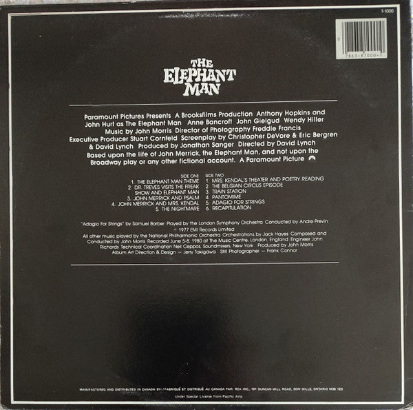 Buy John Morris : The Elephant Man (Original Soundtrack From The Motion ...